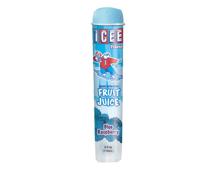 Ices 4 oz Tubes Blue Raspberry -Icee- 24 ct